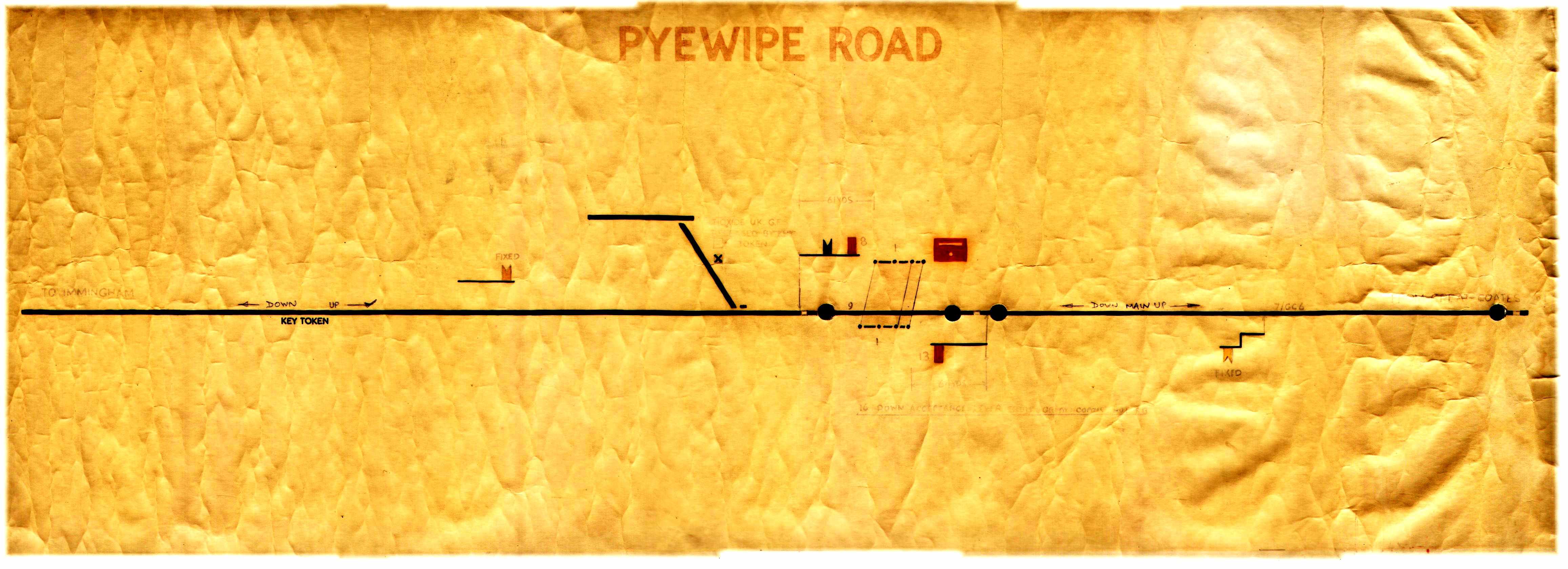 Pyewipe Road (present box) original locking , dated 4/11/1960.